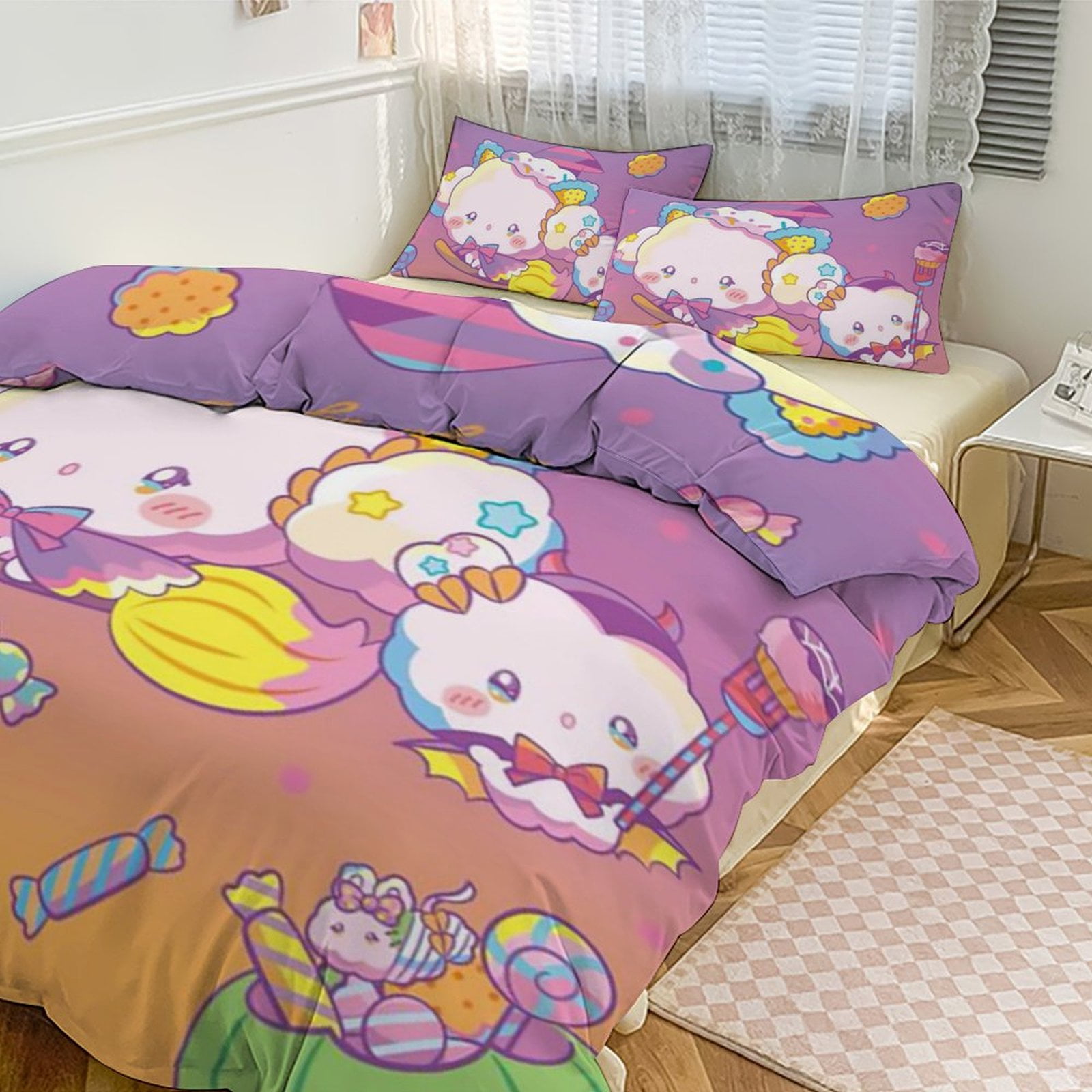 COGIM-YUN Bedding Set Anime Three-piece for Boys Girls Teens King COGIM ...
