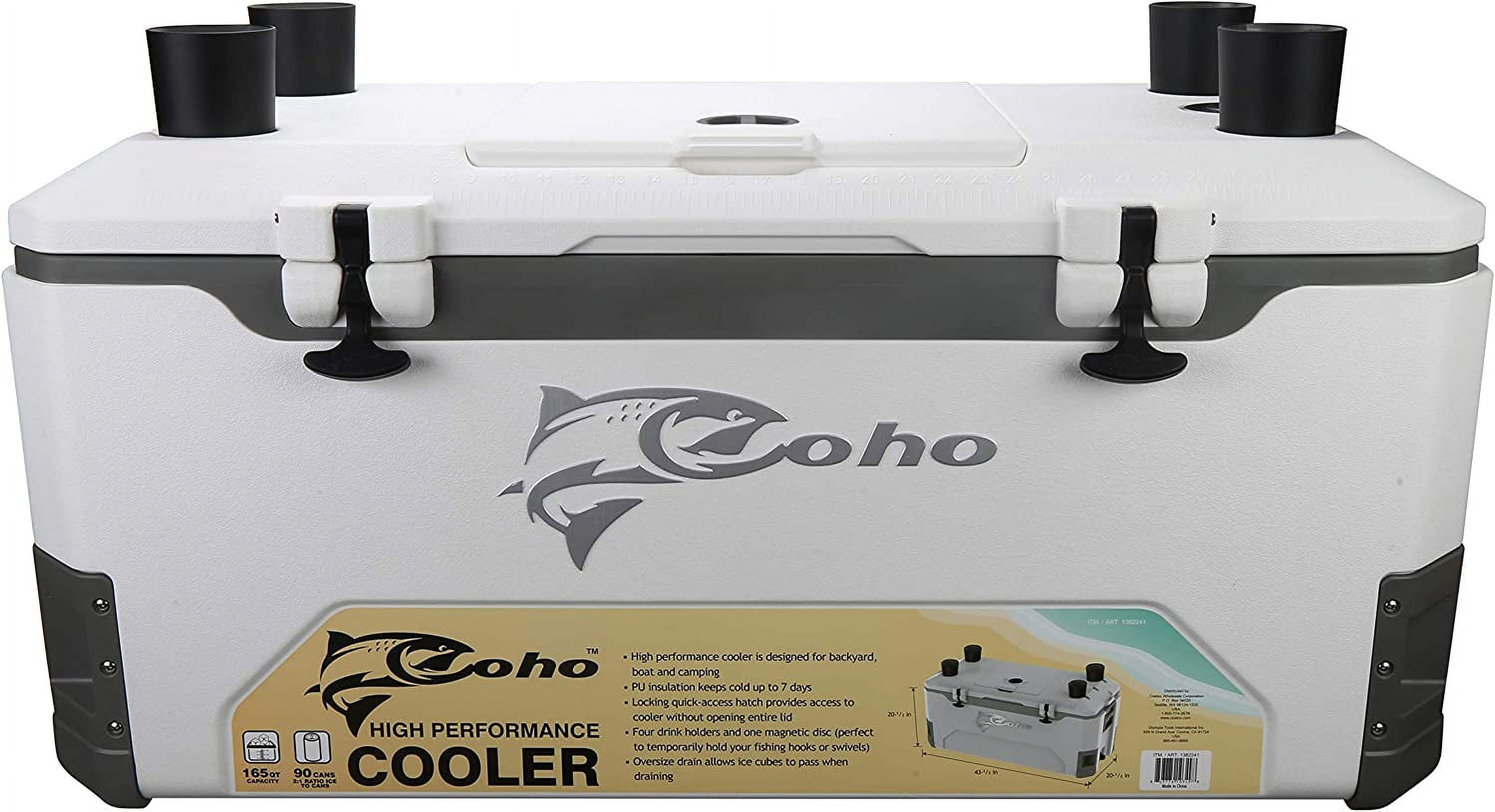 COHO 165QT Ice Chest, Heavy Duty, High Performance Insulated Cooler ...