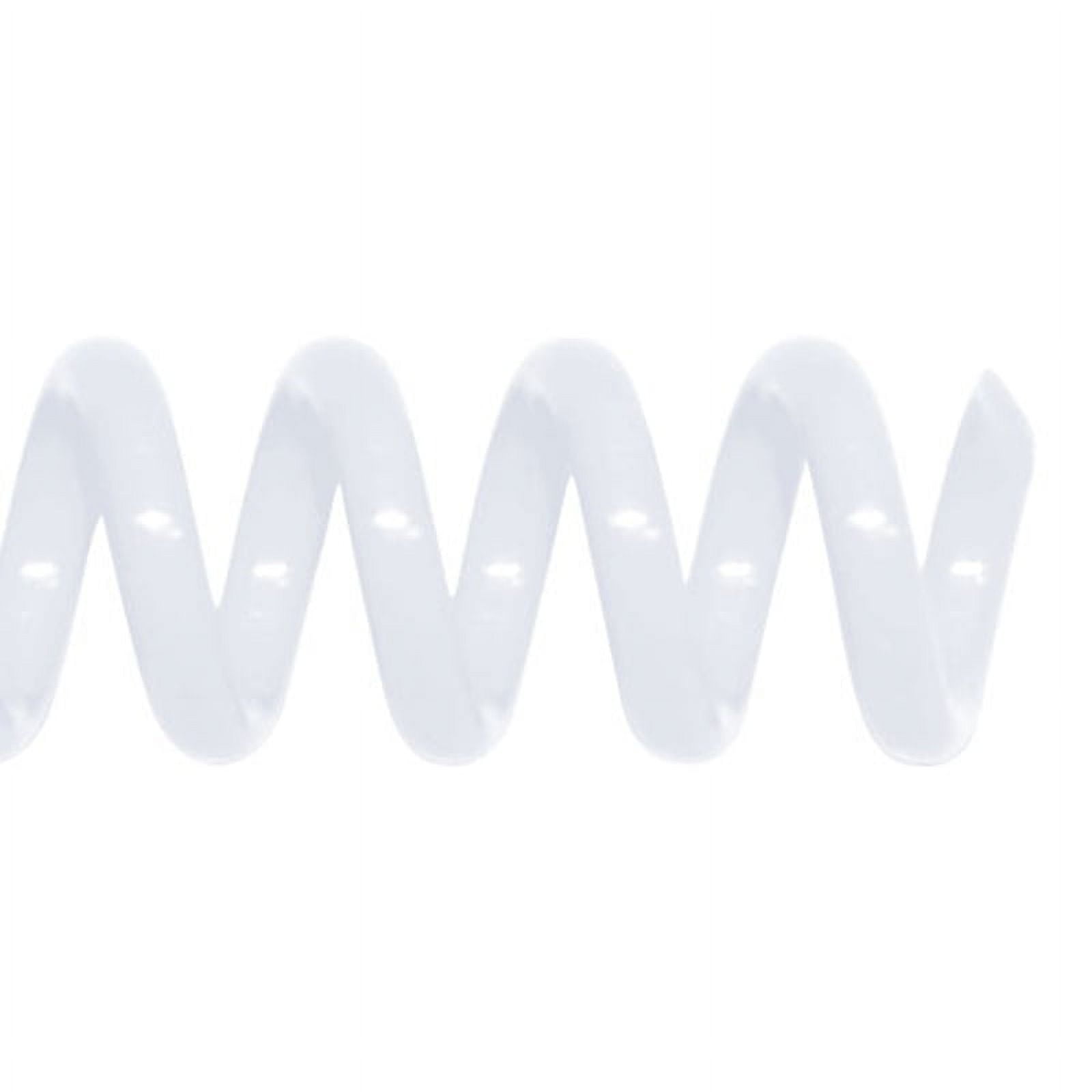 COIL06-WH - TruBind Binding Spines - Plastic Spiral Coils - 6mm (1/4 ...