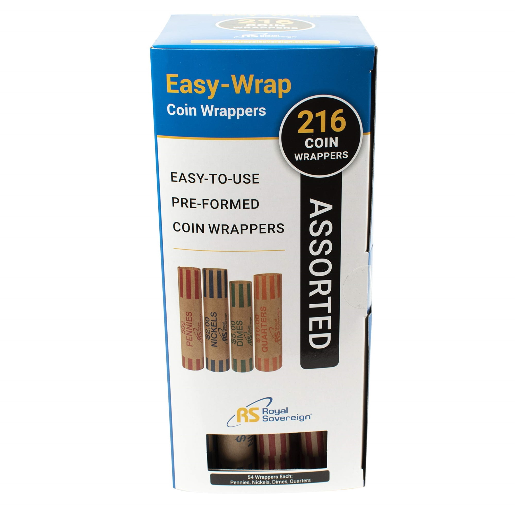 Royal Sovereign Coin Wrappers 216 Preformed Assorted Flimsy Flat for ...