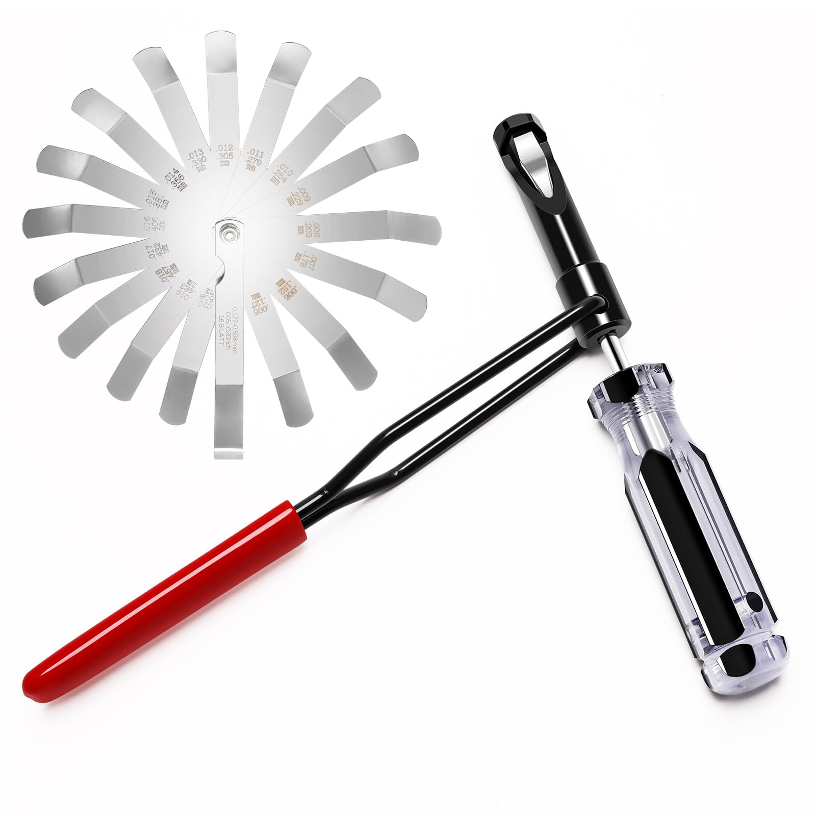 COITEK 10mm Jam Nut Value Adjustment Tool, Angled Feeler Gauge（16 ...