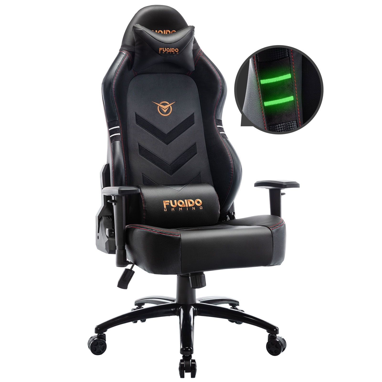 COLAMY Big and Tall Gaming Chair Ergonomic 350lbs-Racing Style Desk ...