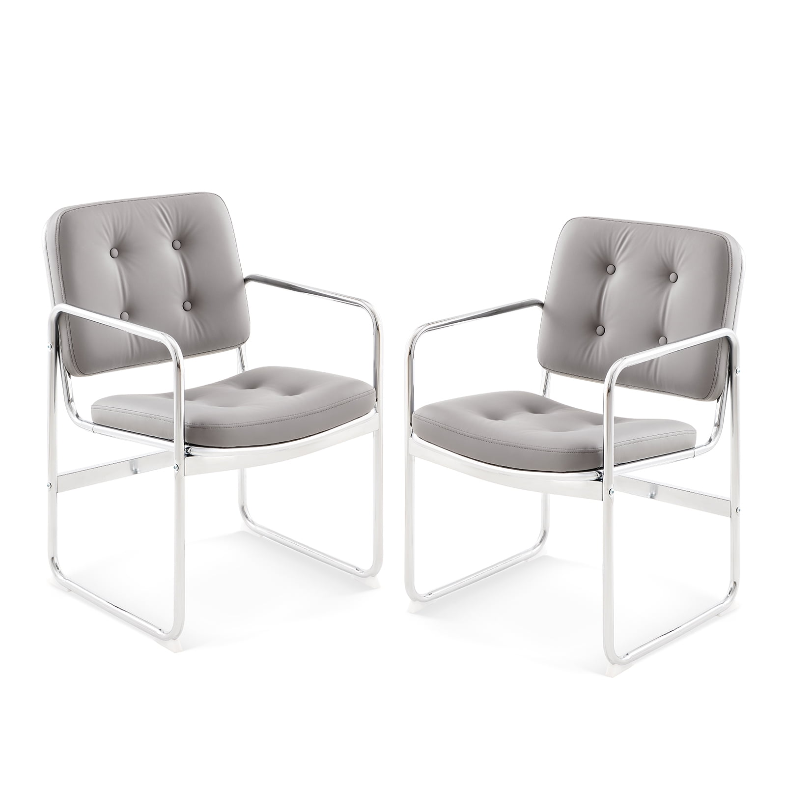 Colamy Leather Dining Chairs Set Of 2 Modern Upholstered Dining Room