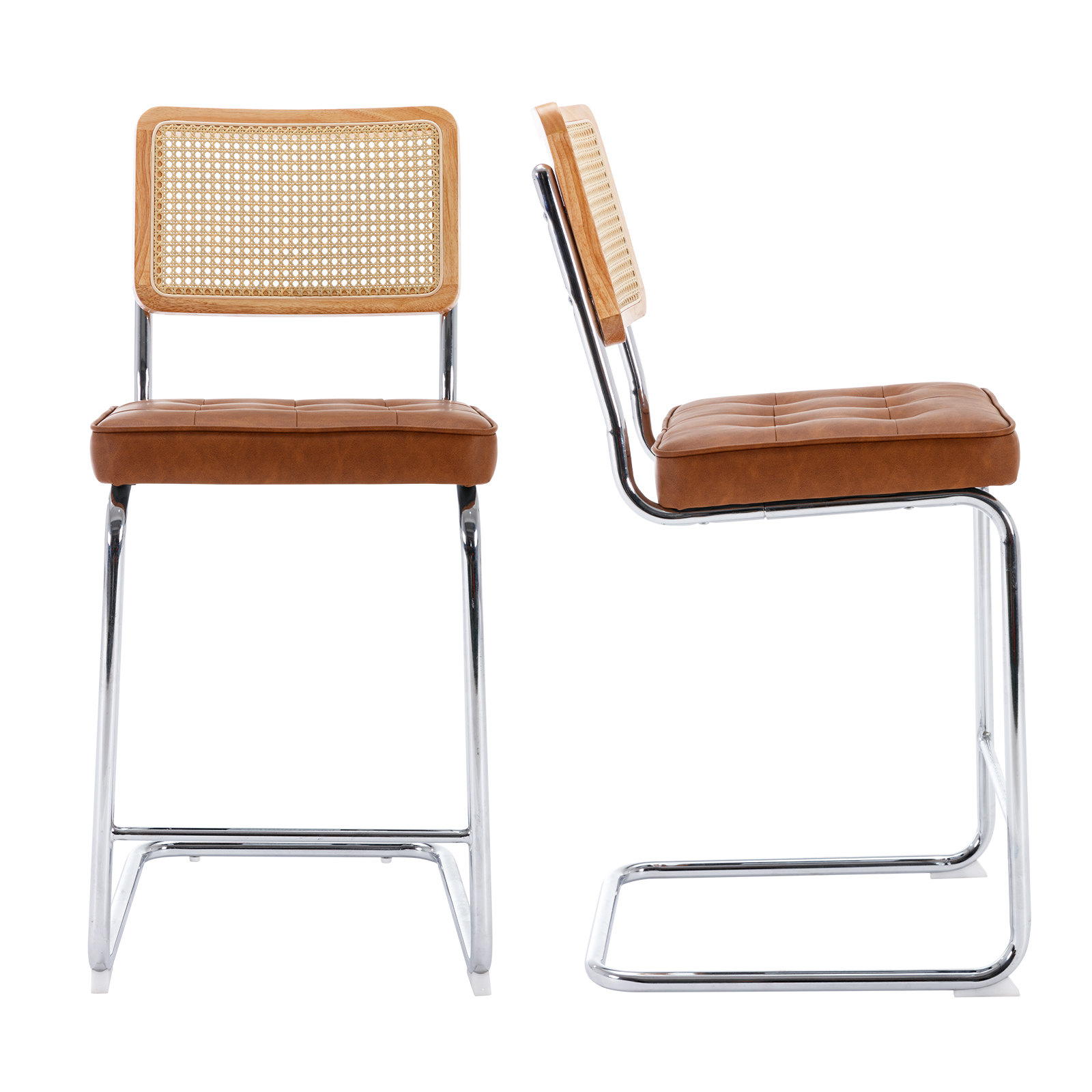 KFI Studios Evolve Barstool, Natural Wood Back, Navy Seat - Walmart.com