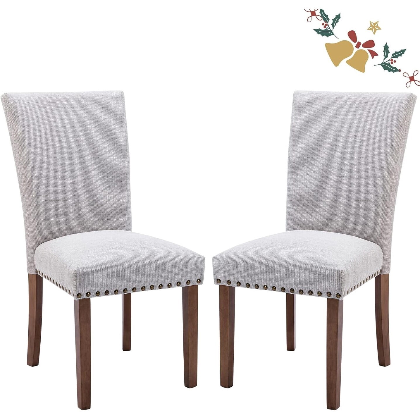 COLAMY Upholstered Parsons Dining Chairs Set of 2/4/6, Fabric Dining ...