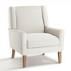 TrumanPick Linen Accent Chairs Upholstered Armchair with Nail-Head Trim ...