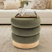Edgeley Boho Round Pouf in Grey, Natural Woven Braided Jute - Walmart.com