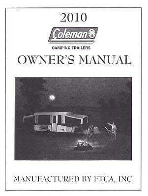 COLEMAN Trailer Owners Manual- 2010 Americana LE Sun Valley Santa Fe ...