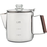 Coletti Stainless Steel Percolator Coffee Pot 6 Cup Camping Stove Top ...