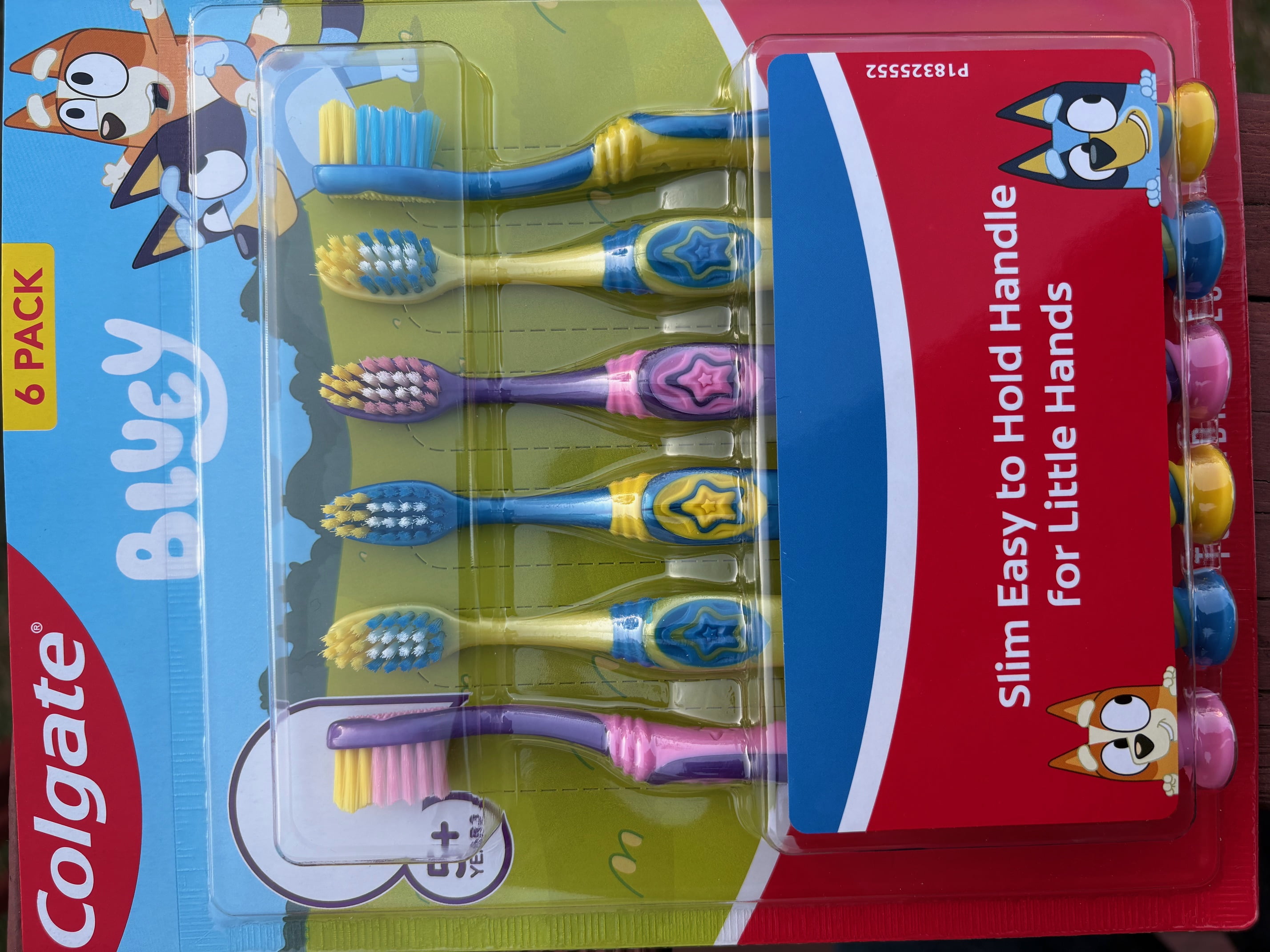 COLGATE TOOTHBRUSH EXTRA SOFT 6PK BLUEY - Walmart.com