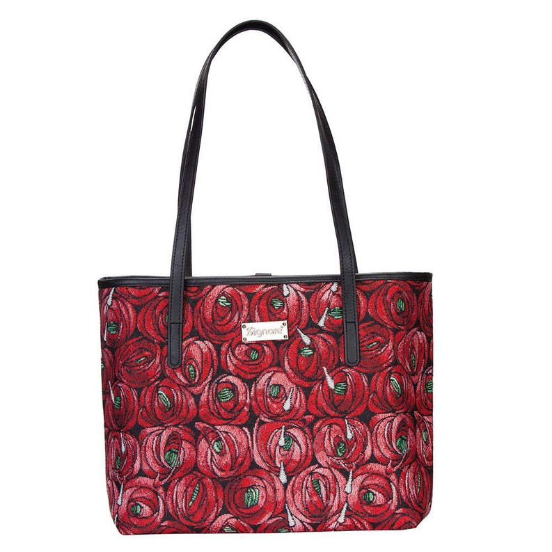 COLL-RMTD | Mackintosh Rose and Teardrop College/Shoulder Tote Bag ...
