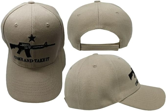 COLL7AWS Come Take It Tactical Military Hat Baseball Light Khaki Cap ...