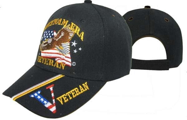 COLL7AWS Vietnam ERA Veteran Military Cap (Black) HAT New - Walmart.com