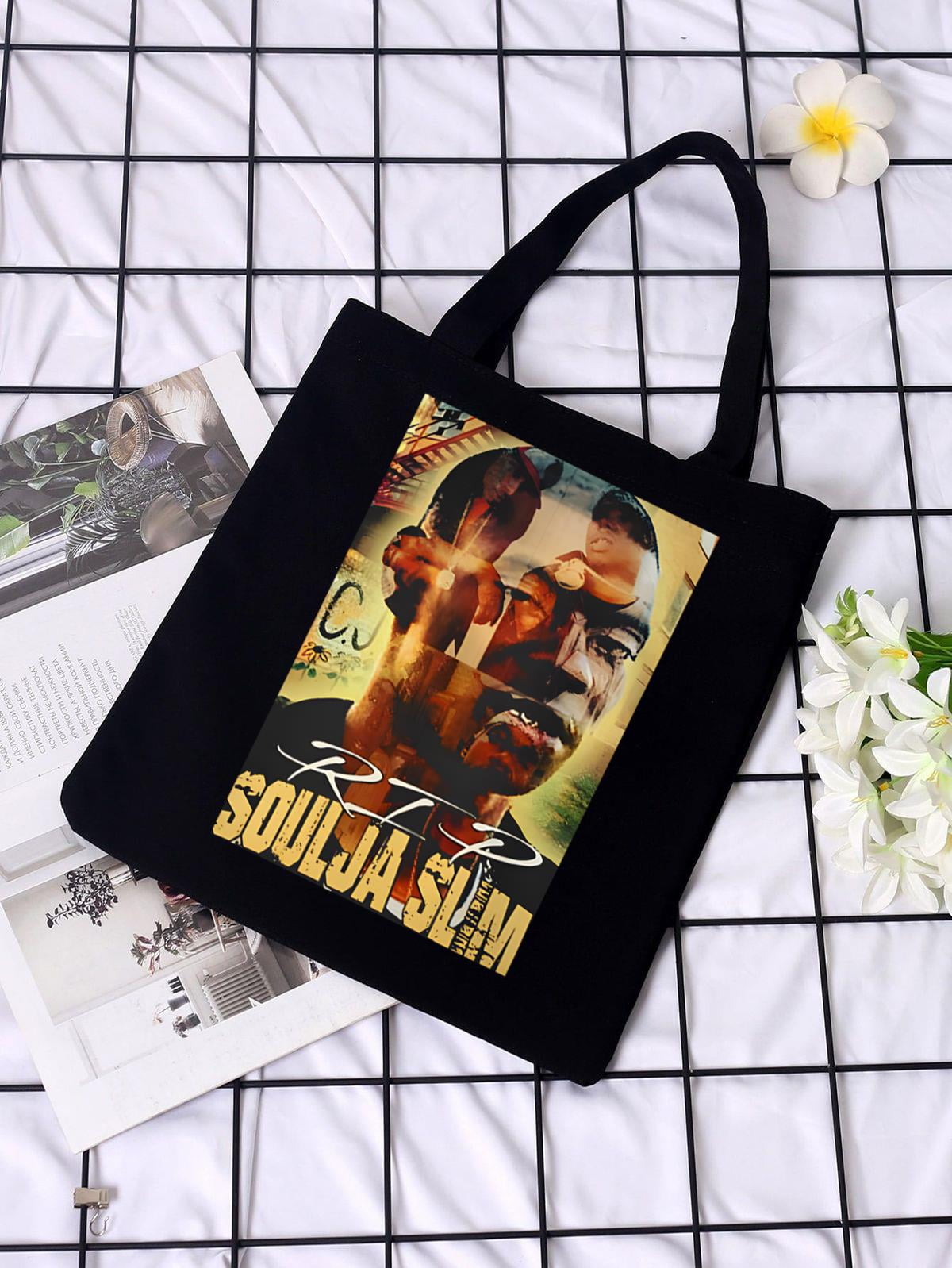 COLLAGE SOULJA SLIM Short Slevee Black Tote Bag-TH22553 - Walmart.com