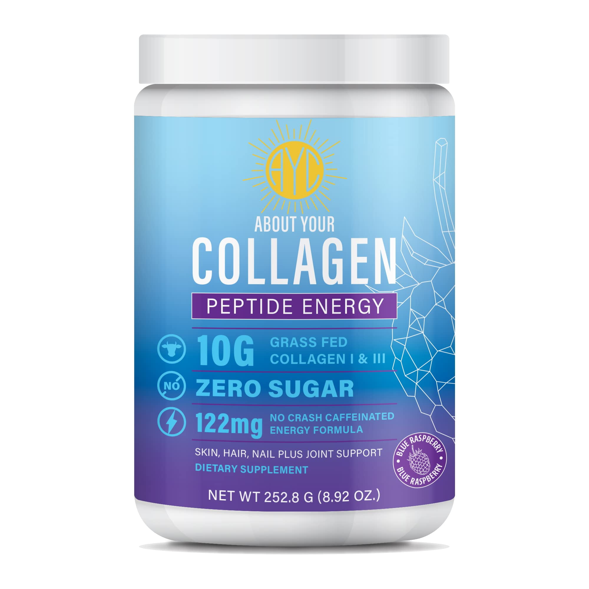 ABOUT YOUR COLLAGEN Peptide Energy Collagen Powder Hair, Nail, Skin ...