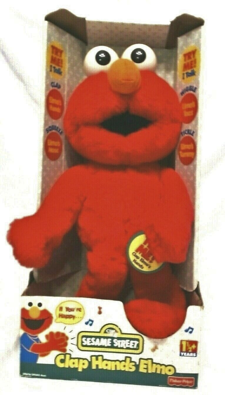 COLLECTIBLE 1998 TYCO JIM HENDERSON "CLAP HANDS ELMO" PLUSH 16""RARE ...
