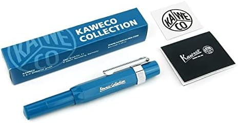 COLLECTION Fountain Pen Cyan, Fine Nib Sport Octagonal Clip Chrome ...