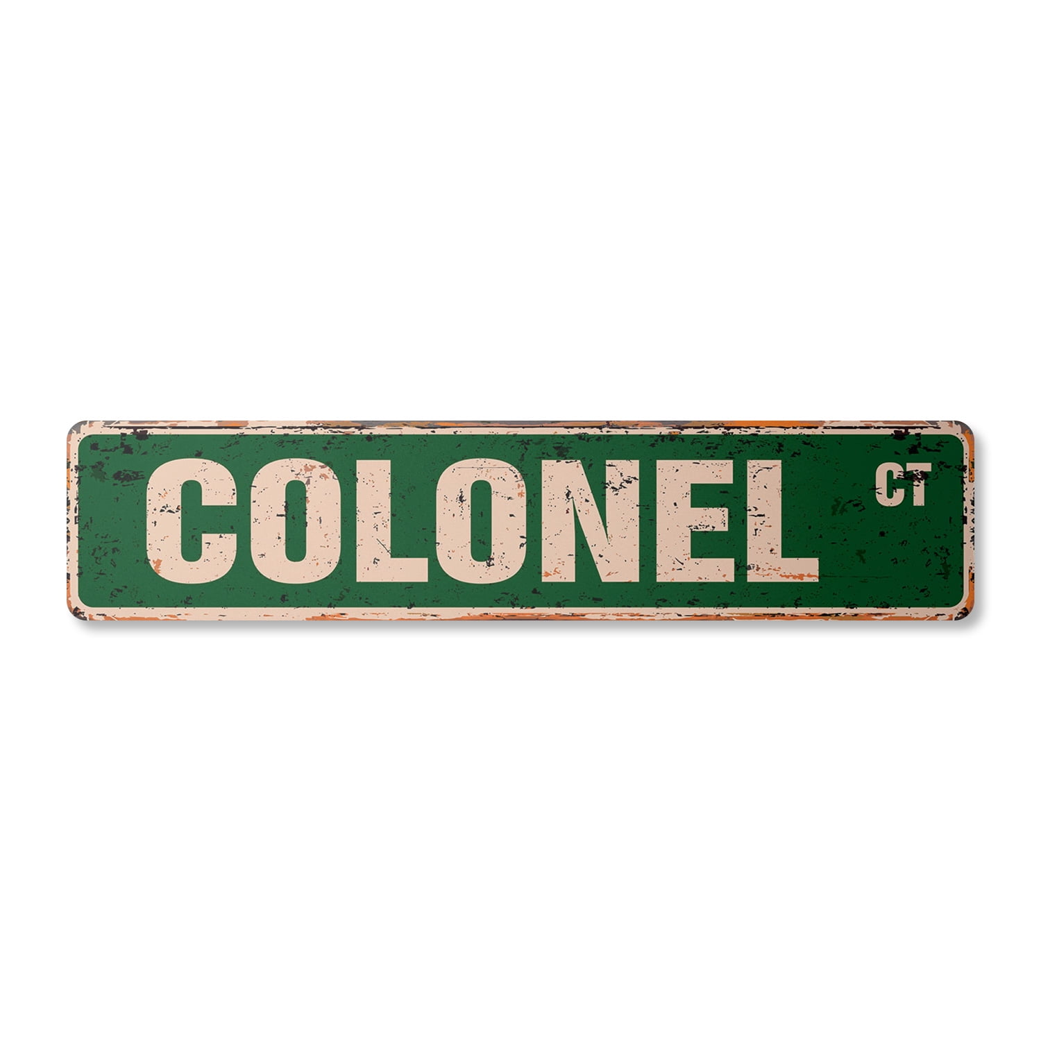 COLONEL Vintage Plastic Street Sign Childrens Name Room Sign | Indoor ...