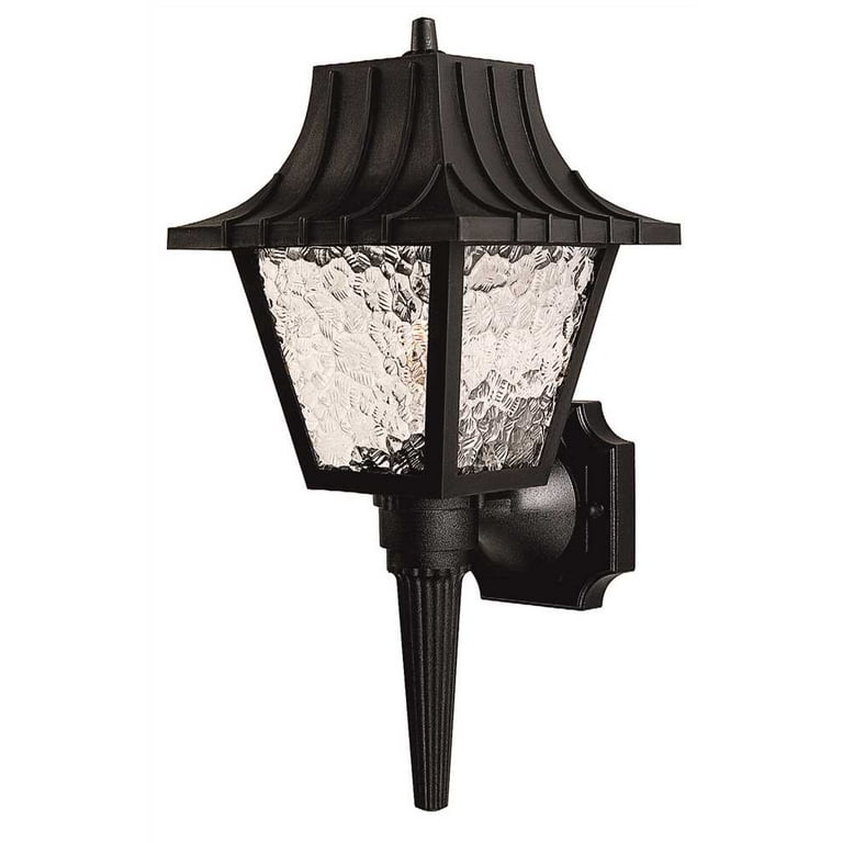 Colonial Style Lantern Black Outdoor Garden Wall Lantern Light Black