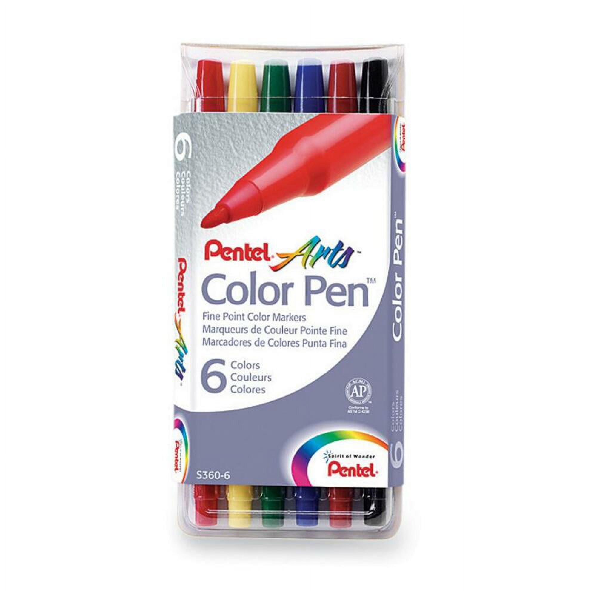 Pentel Arts Fiber Tip Color Pen - Walmart.com