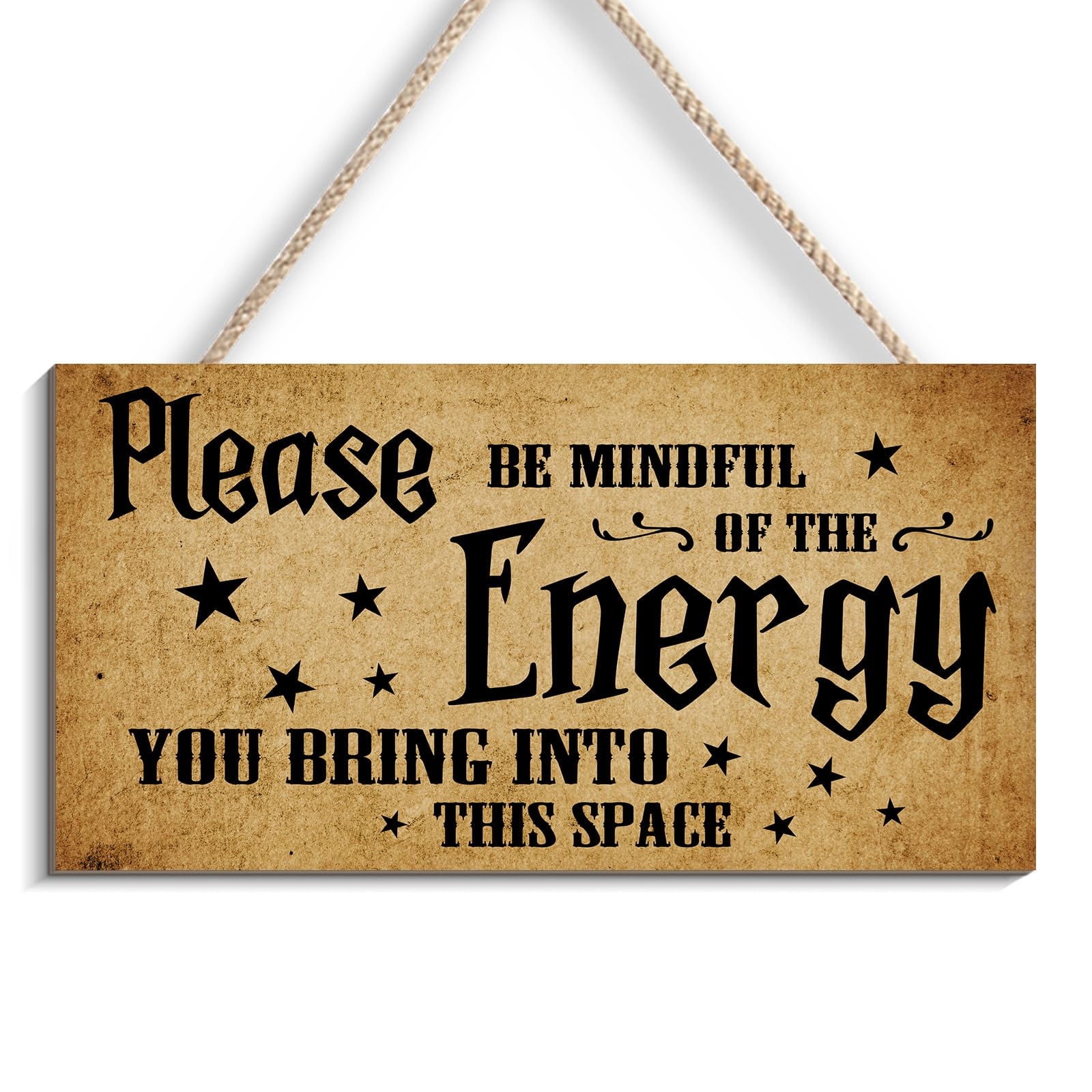 COLOR VALLEY ART Country Style Wall Decor Be Mindful Quote Wooden Signs ...