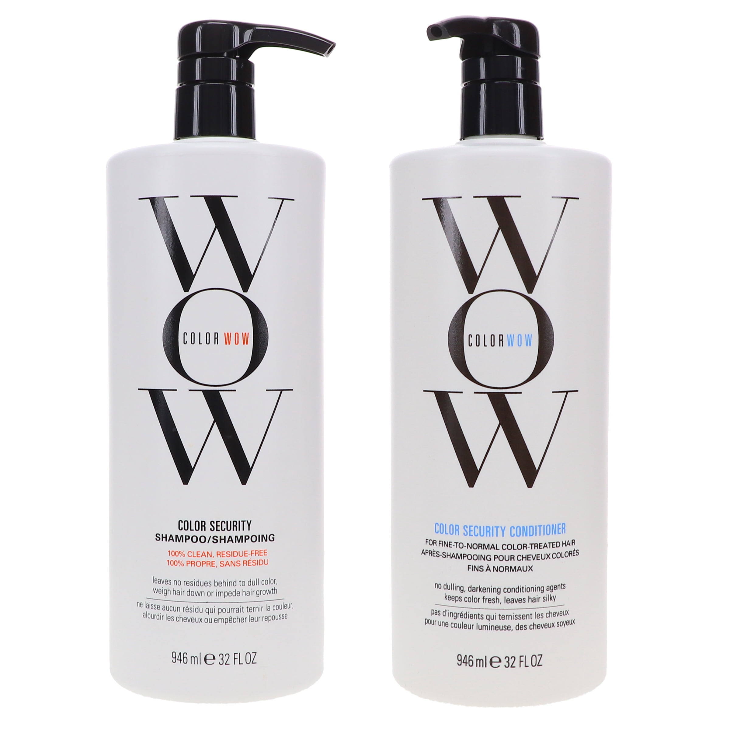 COLOR WOW Color Security Shampoo 32 oz & Conditioner Fine to Normal ...