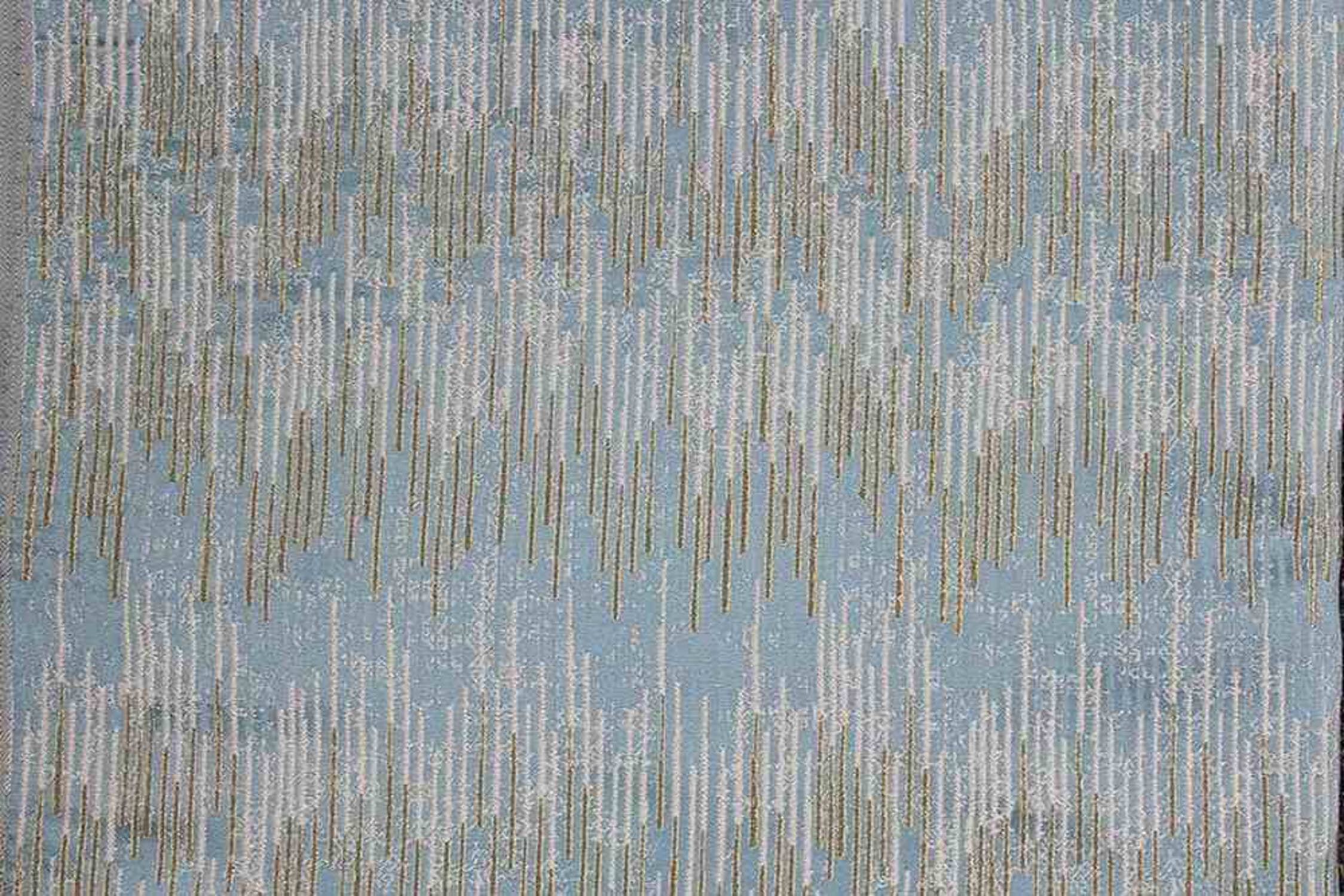 COLORADO Jacquard Fabric, 55 Inch . in Width, Blue/Gold / Sample 3x3 ...