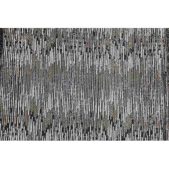 COLORADO Jacquard Fabric, 55 Inch . in Width, Silver/Black / Sample 3x3 ...