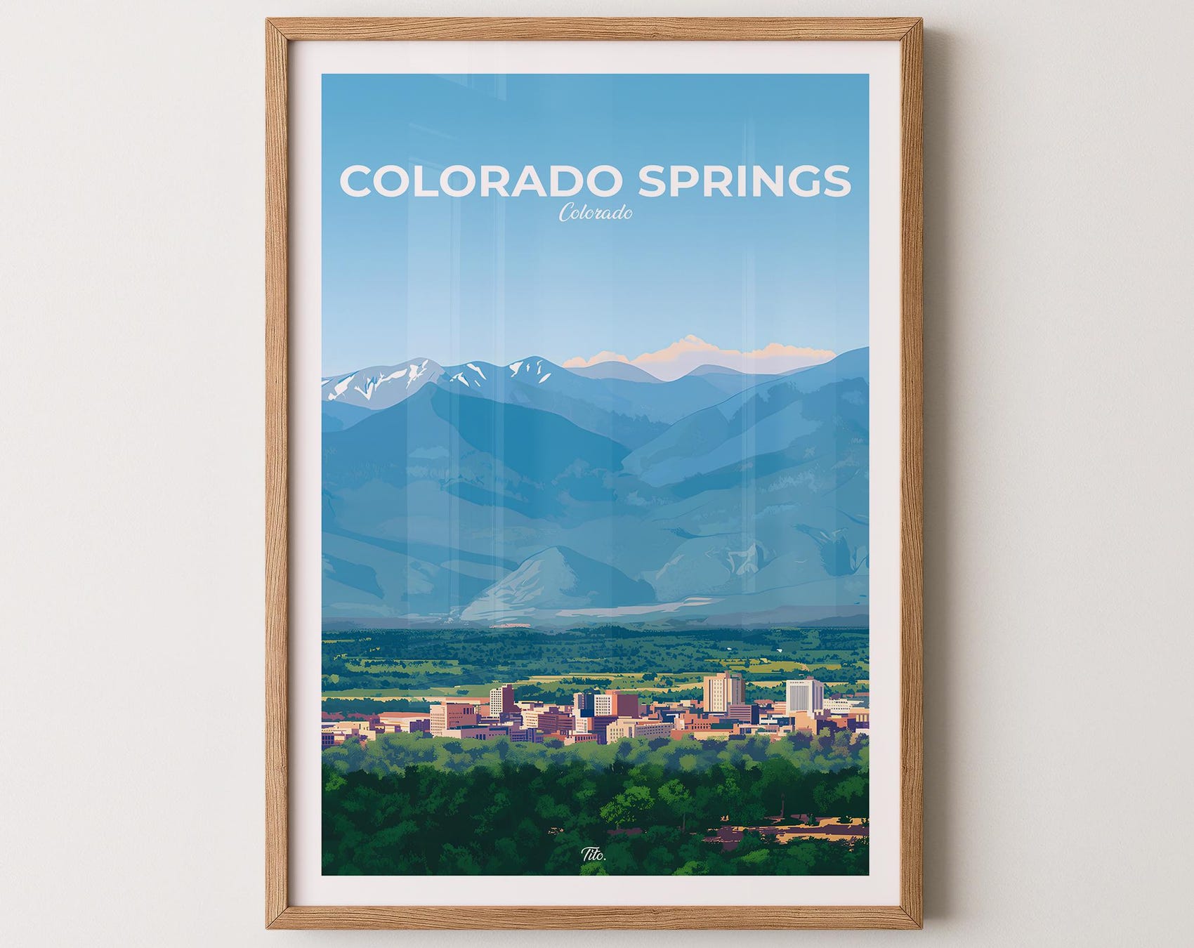 COLORADO SPRINGS Poster, Colorado Springs Travel Poster, Colorado ...