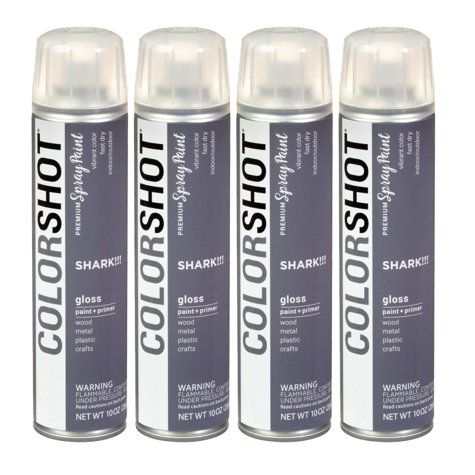 COLORSHOT Gloss Spray Paint Shark!!! (Dark Gray) - Walmart.com