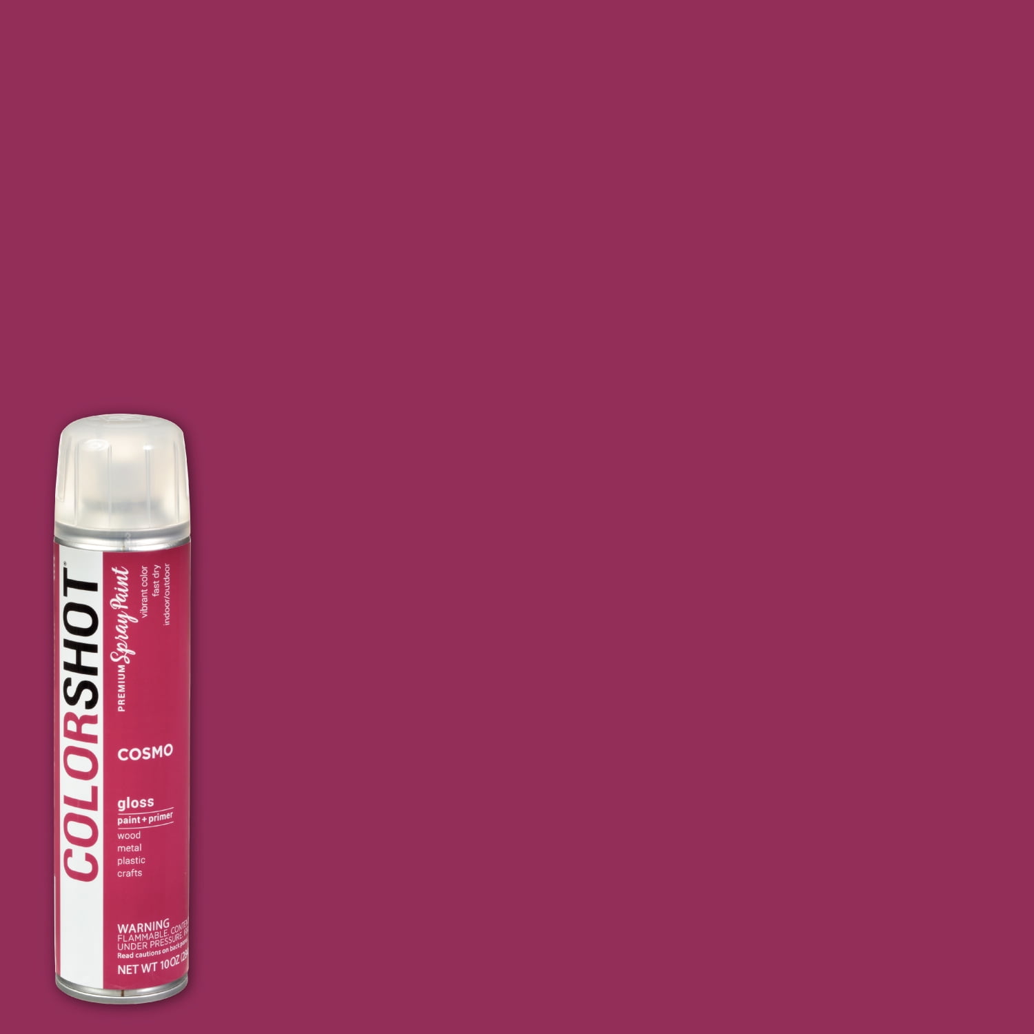 COLORSHOT Premium Gloss Cosmo Spray Paint - 10 oz. - Dark Pink ...