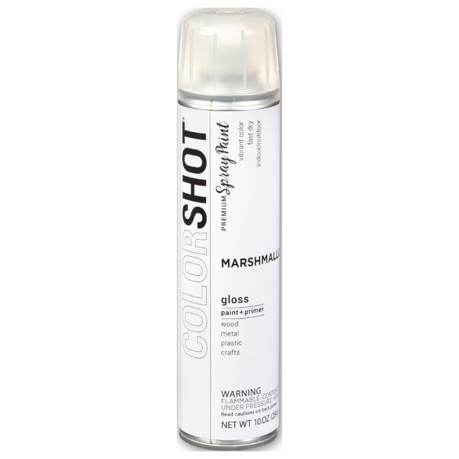 COLORSHOT Premium Multi-Surface Gloss Marshmallow Spray Paint - 10 oz ...