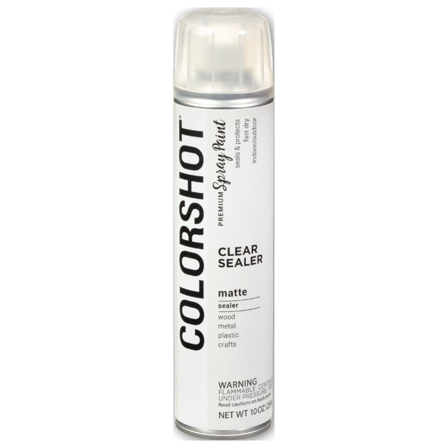 COLORSHOT Premium Multi-Surface Matte Sealer Spray Paint - 10 oz ...