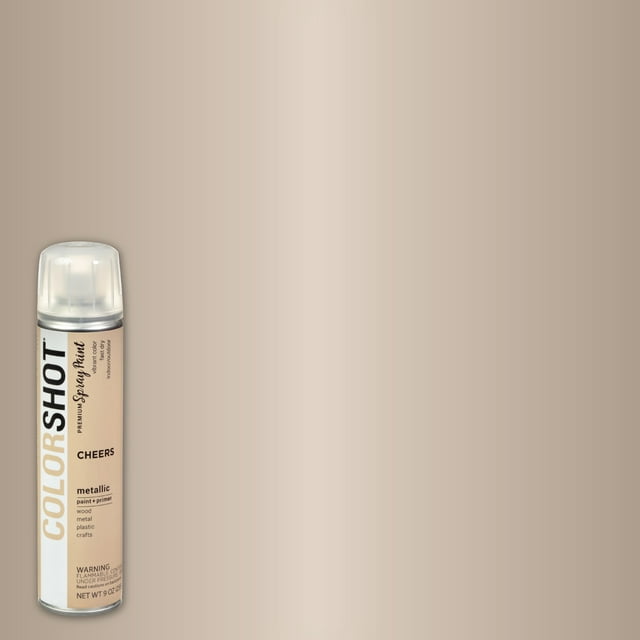 COLORSHOT Premium Multi-Surface Metallic Cheers Spray Paint - 9 oz ...