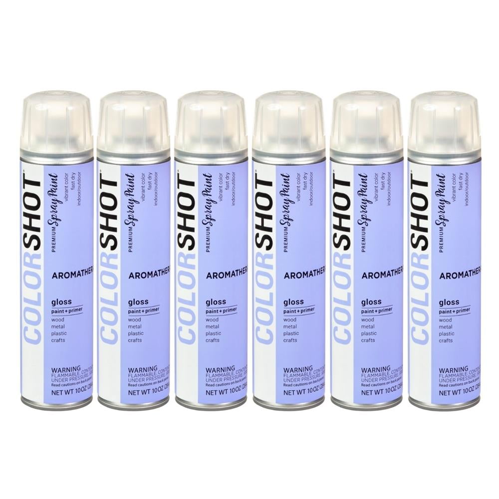 Bulk Pack COLORSHOT Premium Gloss Aromatherapy Spray Paint (Periwinkle ...