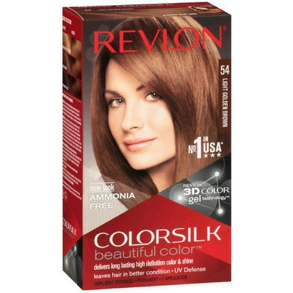 Revlon ColorSilk Beautiful Color 54 Light Golden Brown for Unisex - 1 ...