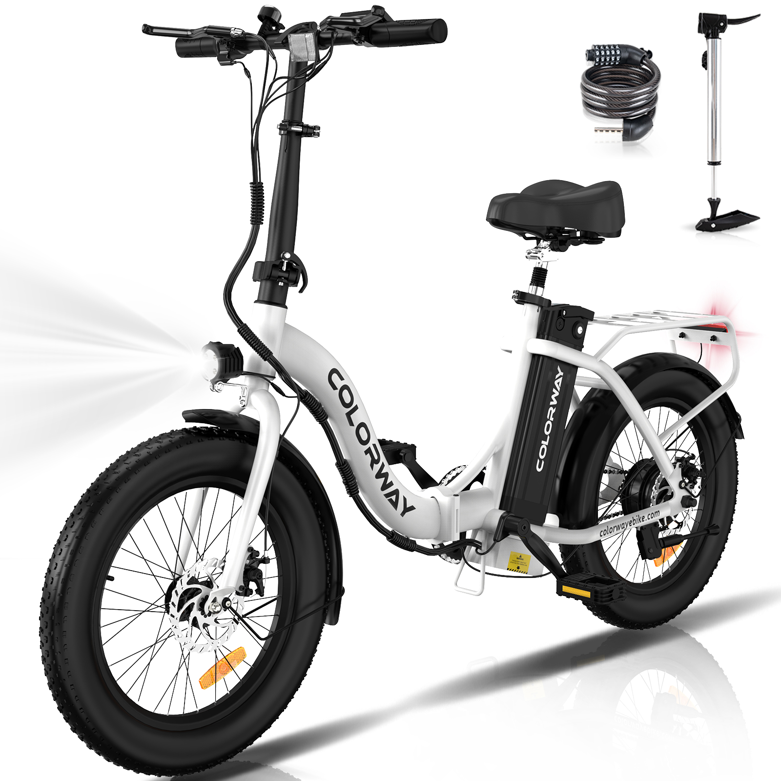 COLORWAY 500W Electric Bike, 28" Electric Bicycle, 36V/12Ah E Bike with ...