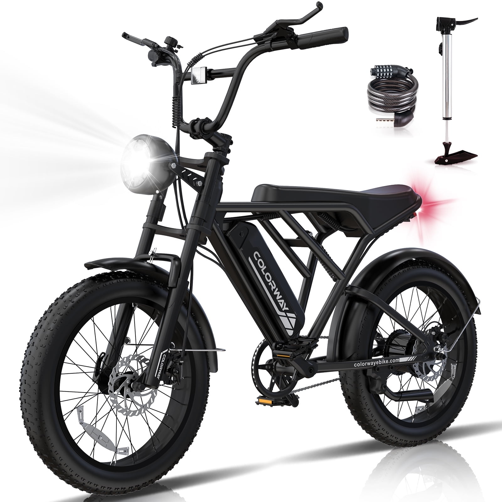 COLORWAY 500W Electric Bike, 28" Electric Bicycle, 36V/12Ah E Bike with ...