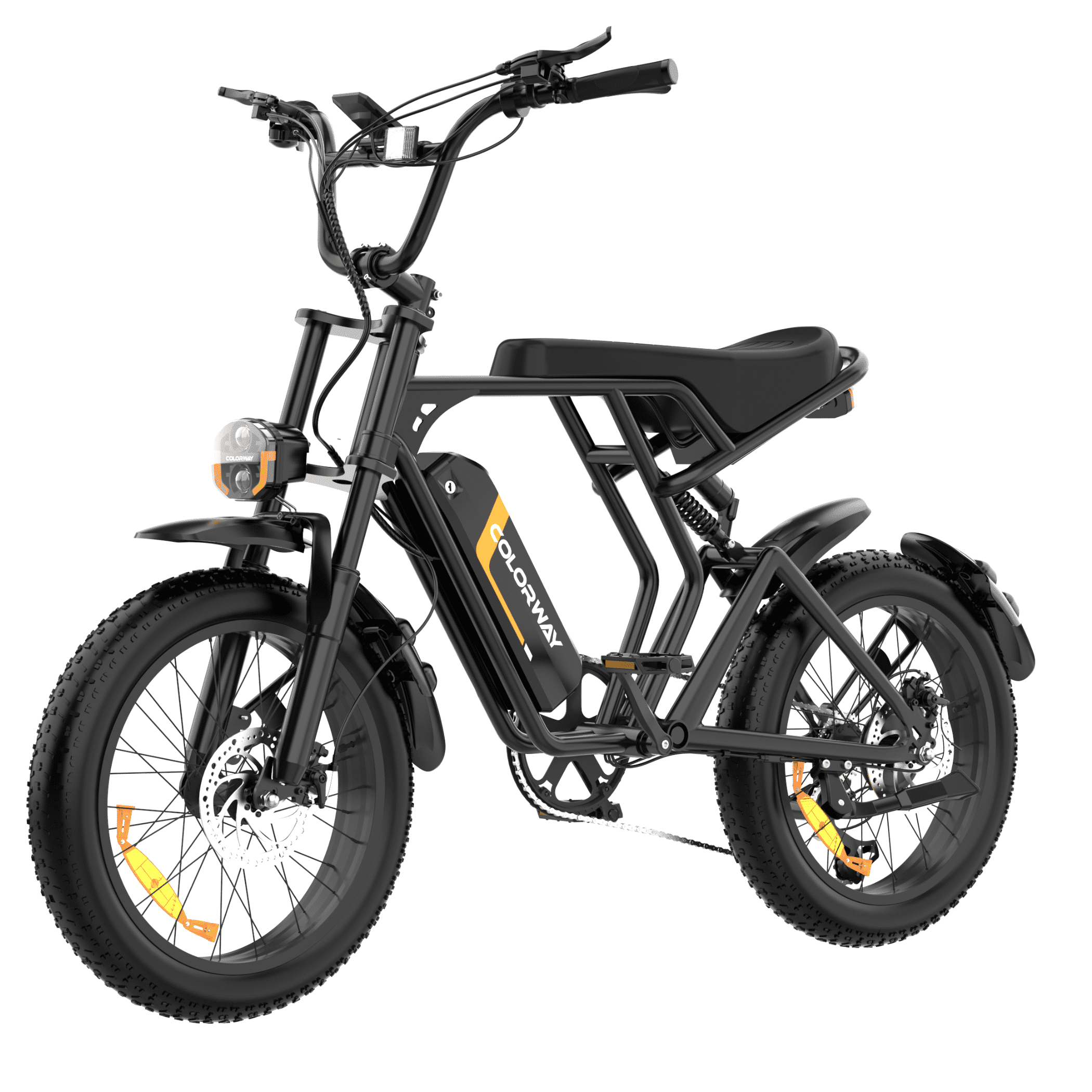 COLORWAY 750W Electric Bike for Adults,20X4.0 Fat Tire Off-Road E bike ...