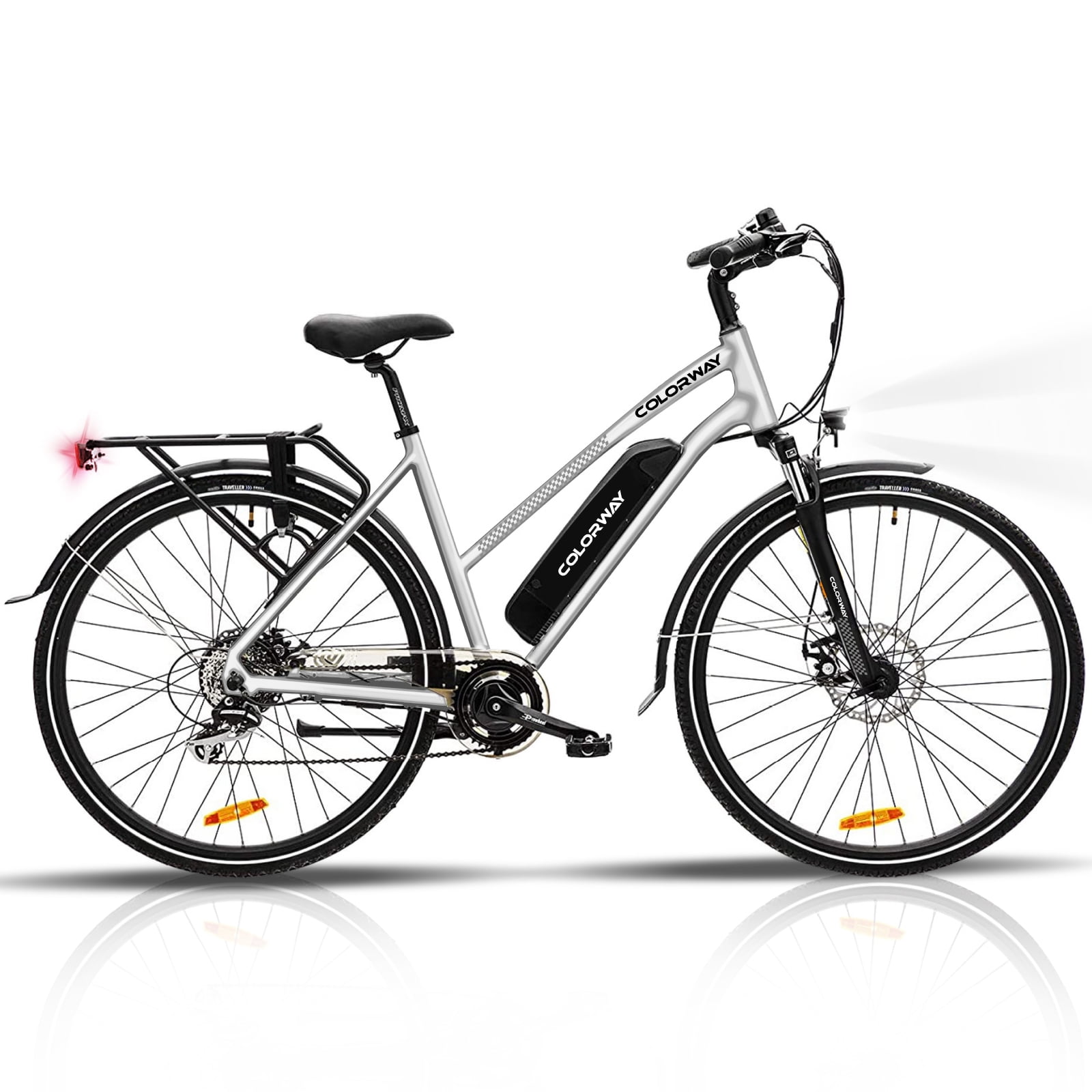 COLORWAY BK27M Electric Bike, 28" Electric Mountain Bike, 500W/36V/12Ah ...