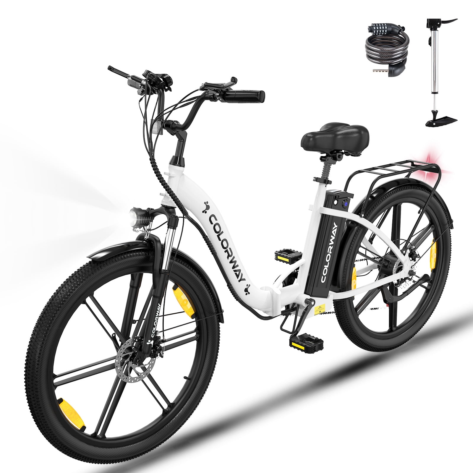 Free Shipping! COLORWAY BK37M Electric Bicycles, 26"City Electric bike ...