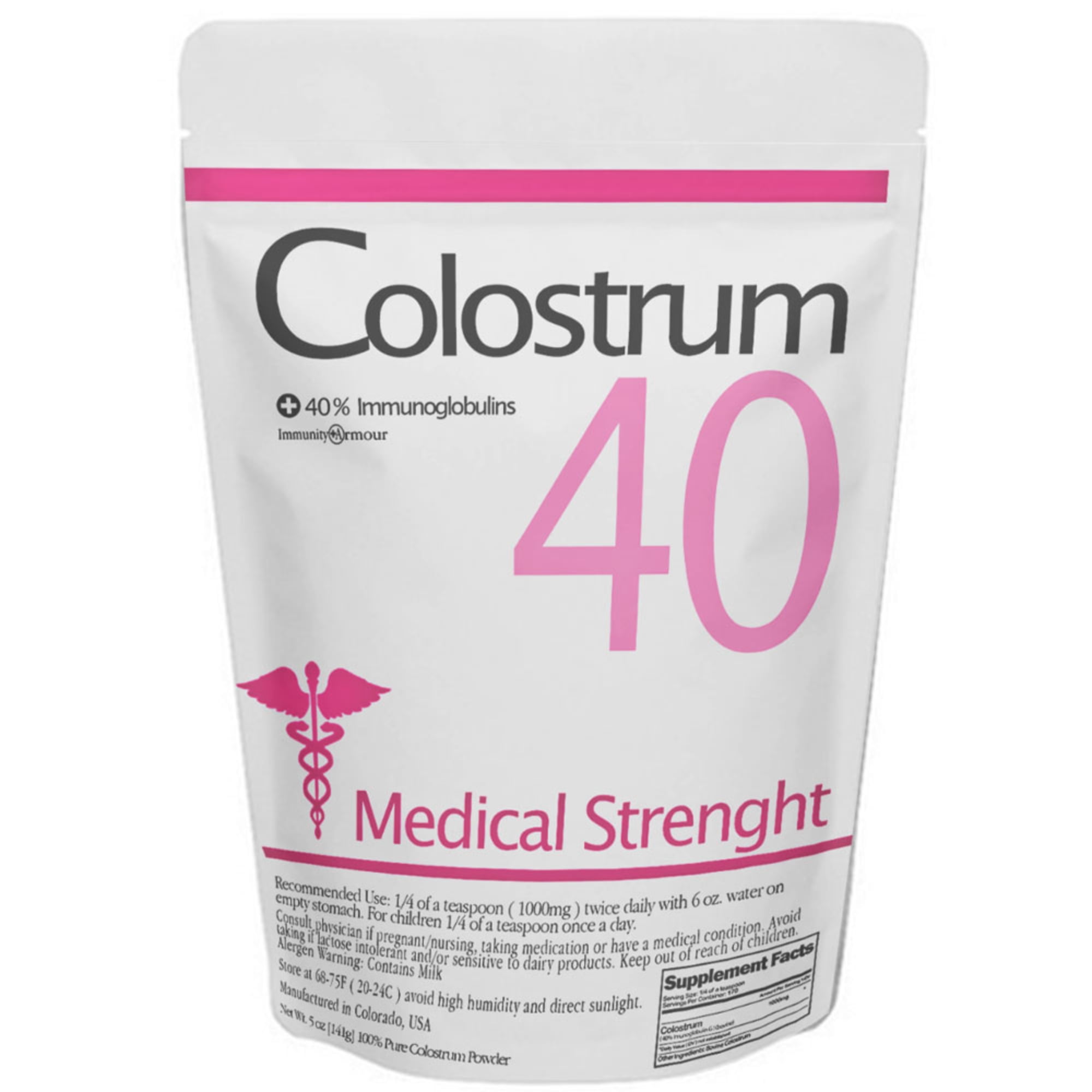 COLOSTRUM 1000mg Powder 30% IgG 100%Pure Whole Natural Colostrum ...