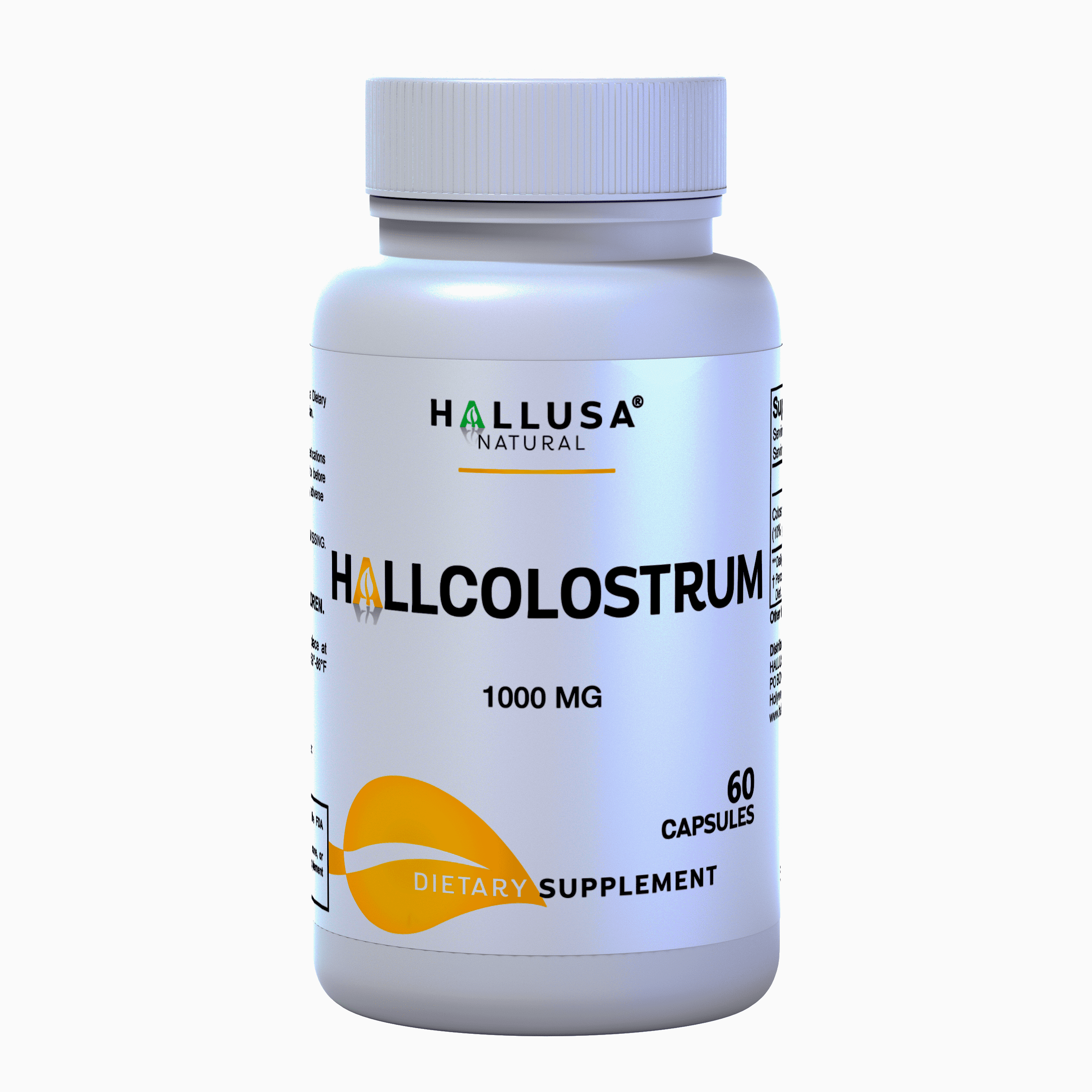 HALLUSA NATURAL Bovine Colostrum 1000mg - Immune & Gut Health ...