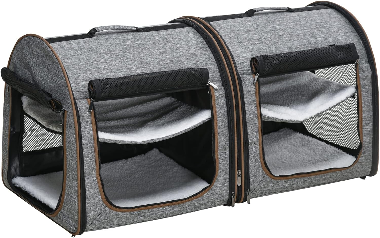 COLOUR 39" Portable Soft-Sided Cat Carrier, Cat Kennel, Travel Dog ...