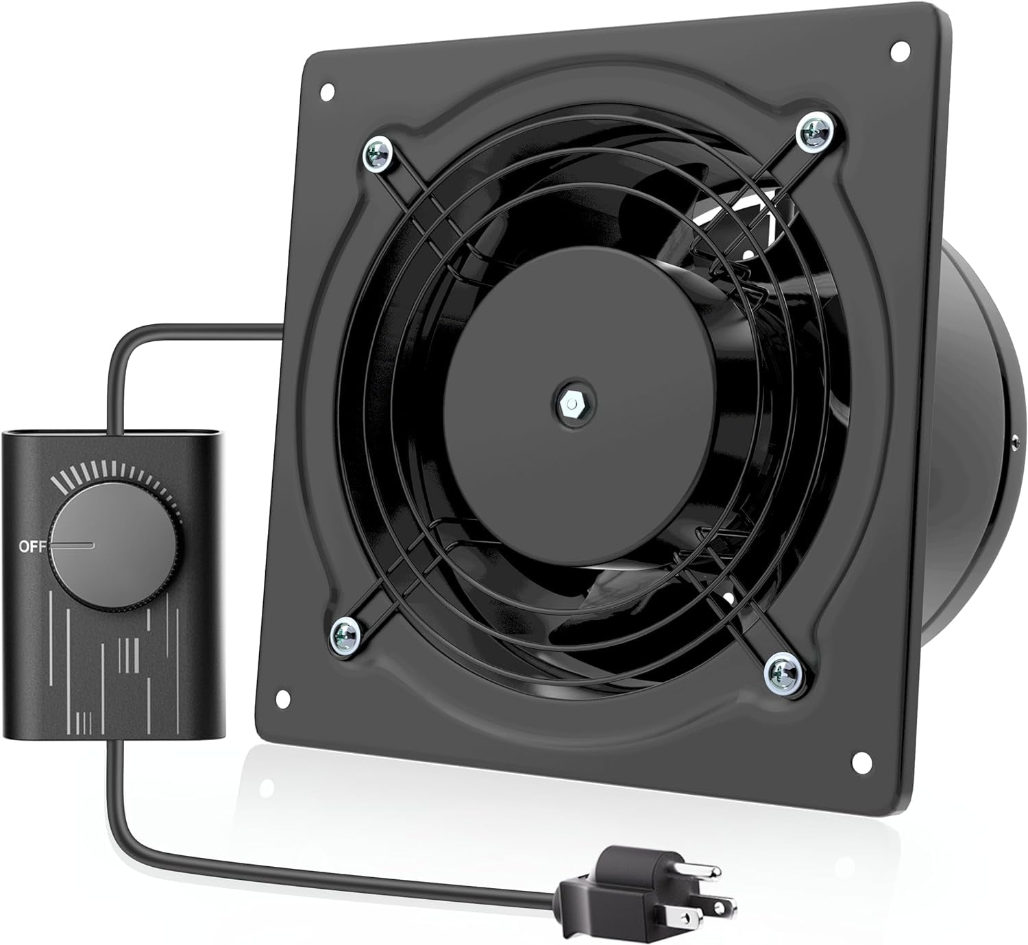 COLOUR 6 Inch Exhaust Fan with Speed Controller, 308CFM Wall Exhaust ...