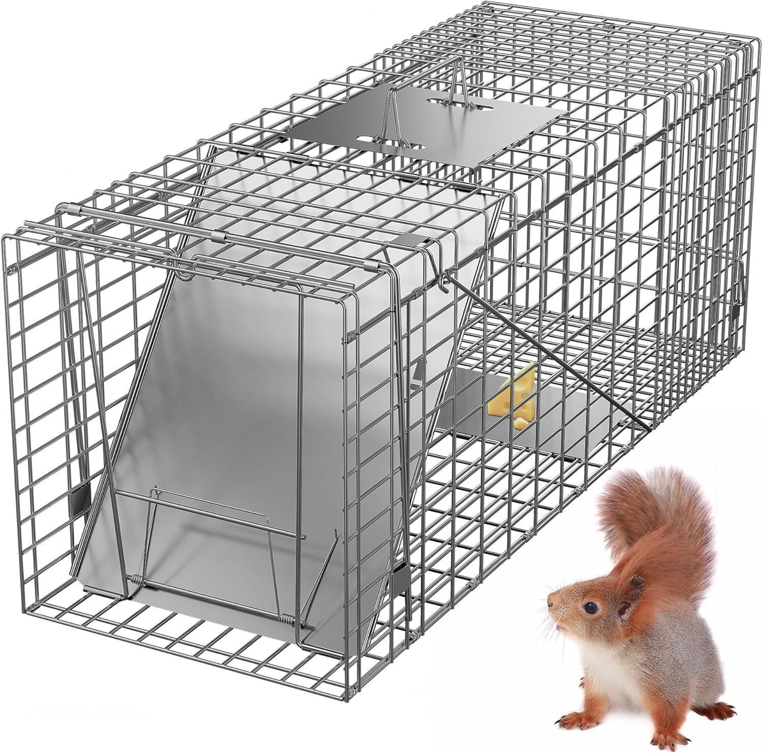 COLOUR Live Animal Trap 32inch Catch Release Humane Rodent Cage for ...