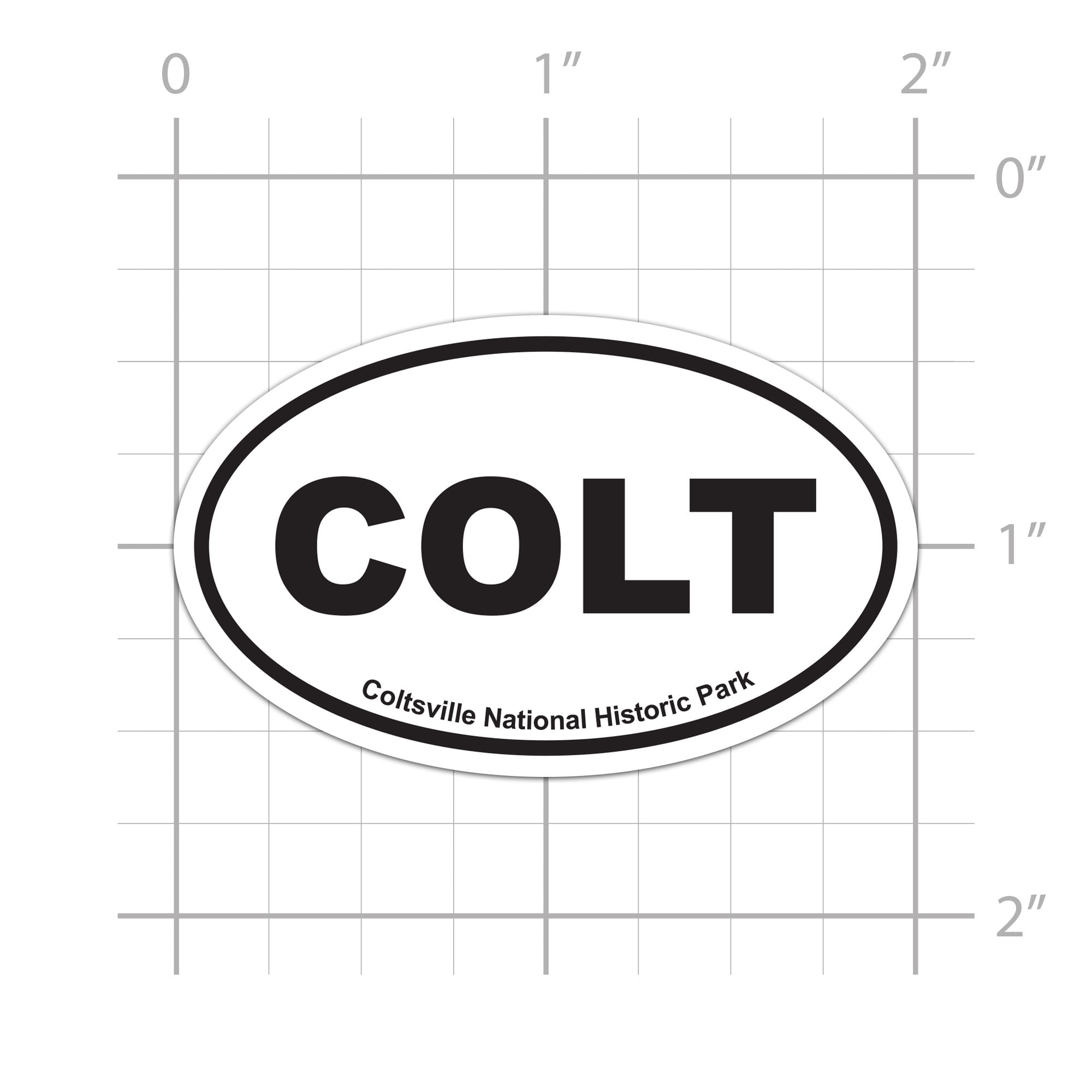 COLT Coltsville National Historic Park Sticker for water bottle phone ...