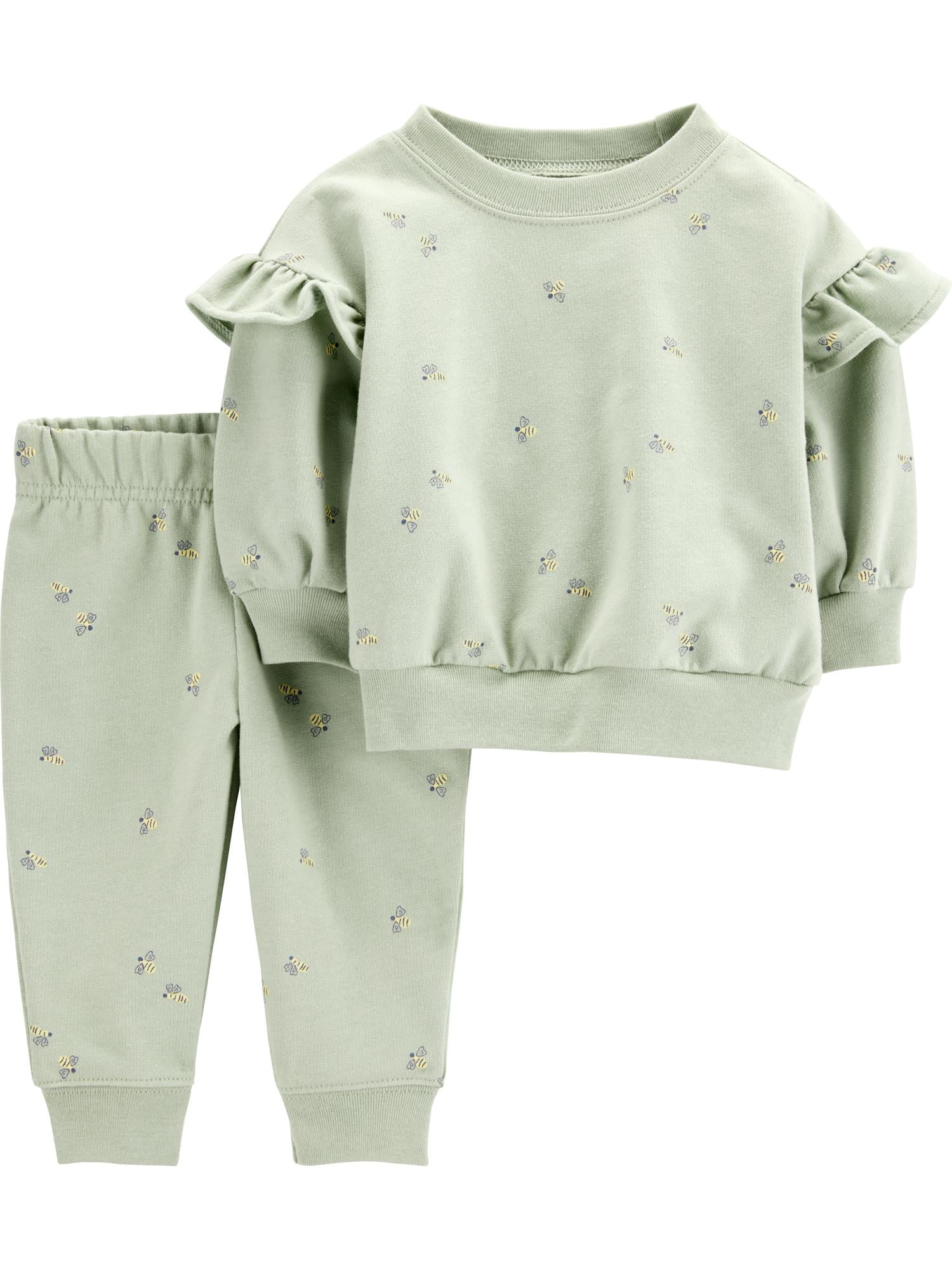 Carters Baby Girl Outfit Set - 2-Piece - Walmart.com