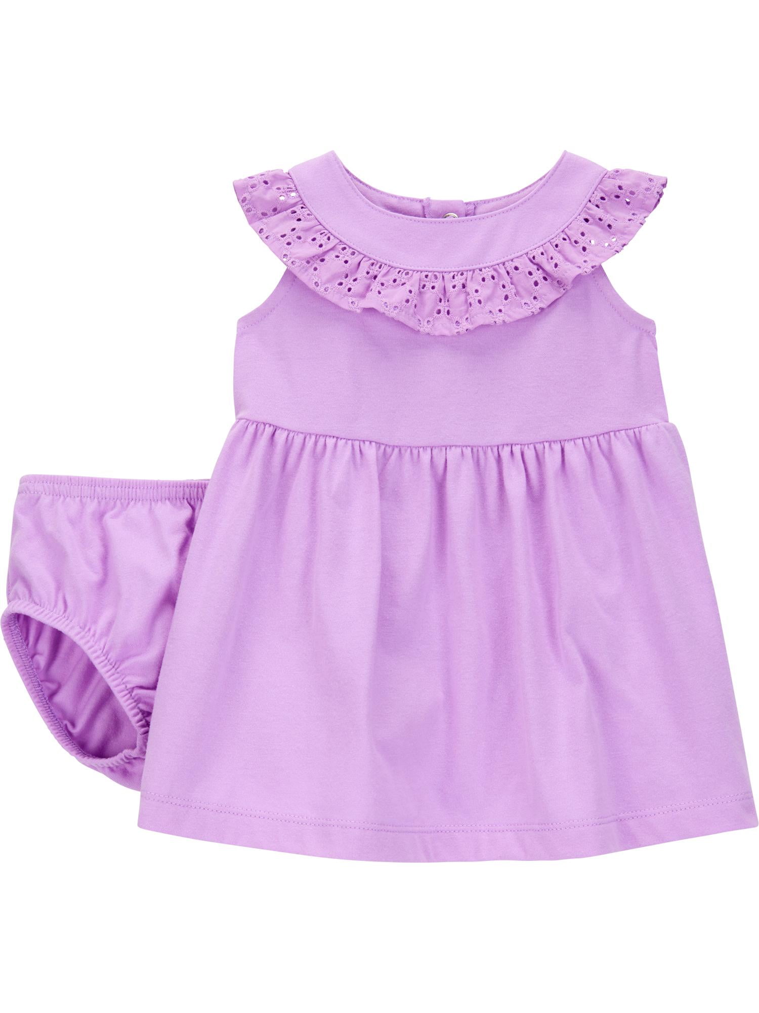Carter's Child of Mine Baby Girl Dress, S2-Piece, Sizes 0/3-24 Months ...