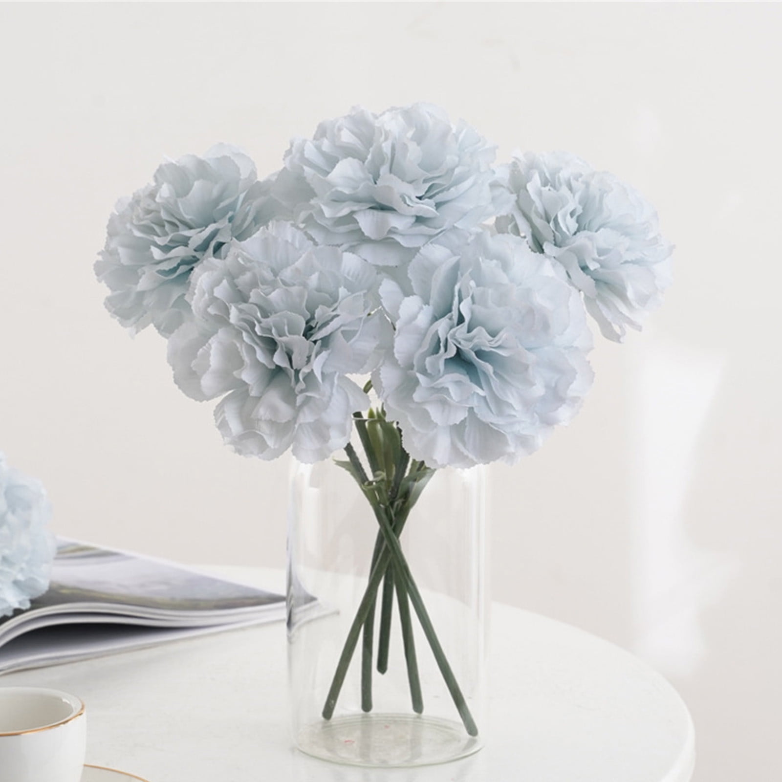 COM1950s 10.6In Artificial Hydrangea Flowers,Real-Like Fake Single Stem ...